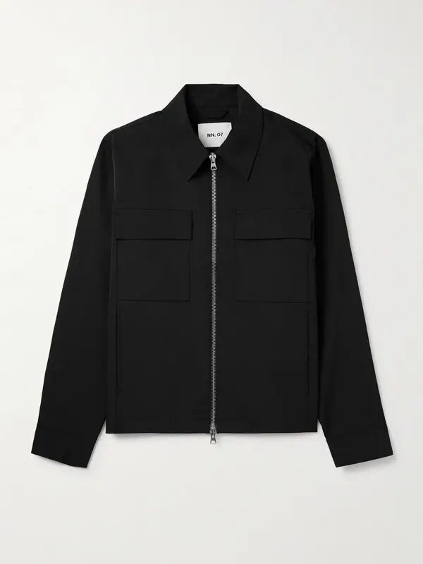 Nn07 Alban 8240 Recycled-twill Jacket - Black
