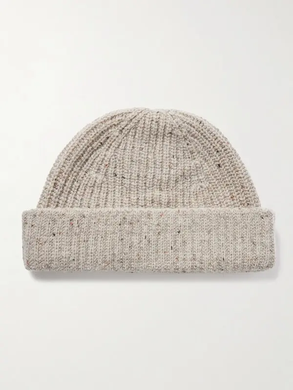 Nn07 Sailor 6697 Ribbed Wool-blend Beanie - Neutrals