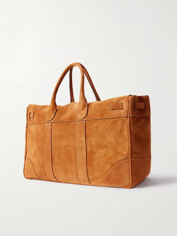 Brunello Cucinelli Suede Weekend Bag - Brown