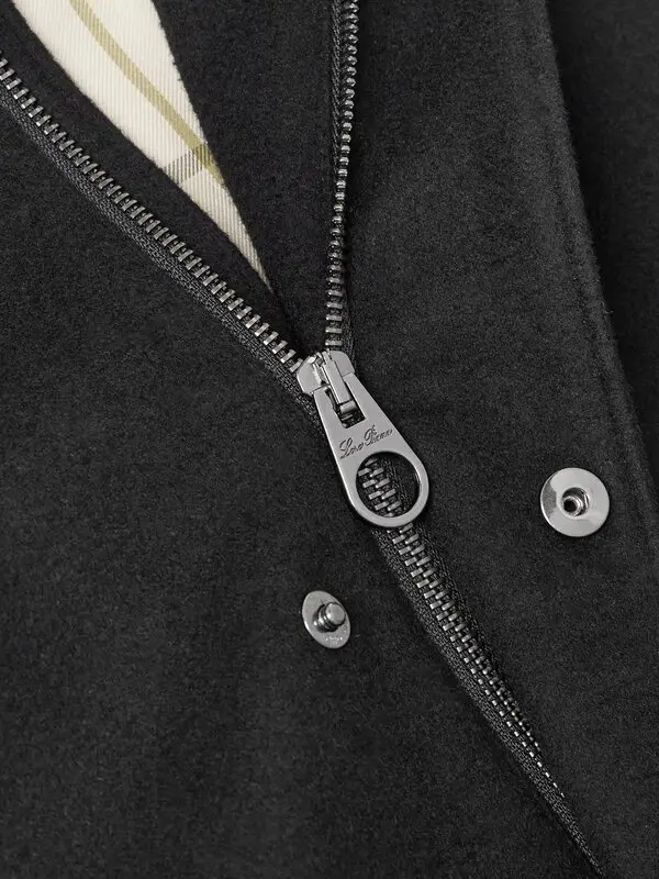 Loro Piana Suede-trimmed Cashmere Hooded Coat