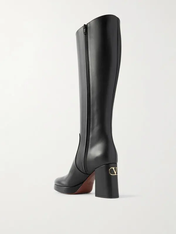 Valentino Garavani Leather Knee Boots