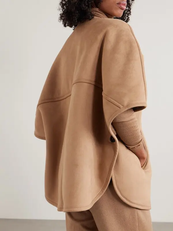 Max Mara Zaza Brushed Cape - Brown