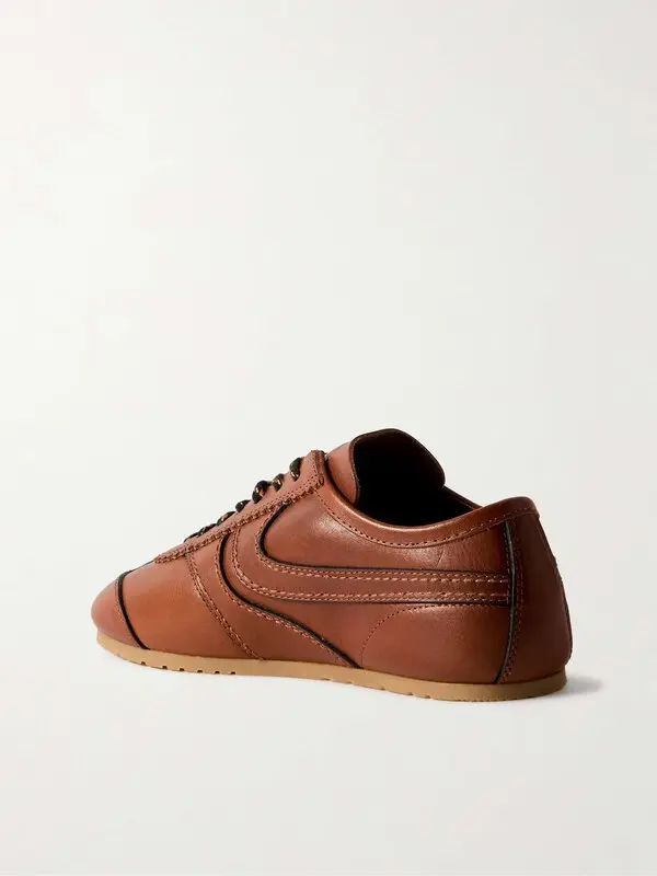 Dries Van Noten - Leather Low-Top Sneakers
