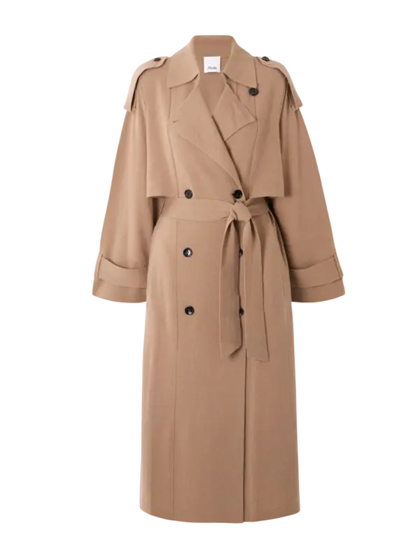 ALLUDE Wool And Cashmere-blend Trench