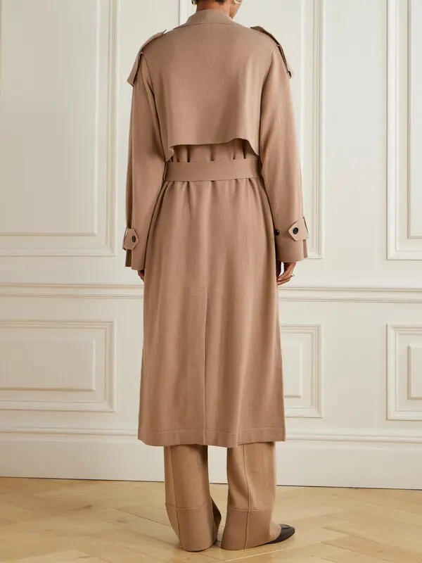 ALLUDE Wool And Cashmere-blend Trench