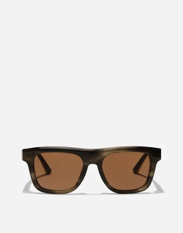 Dolce & Gabbana Marlene Sunglasses - Striped Tobacco