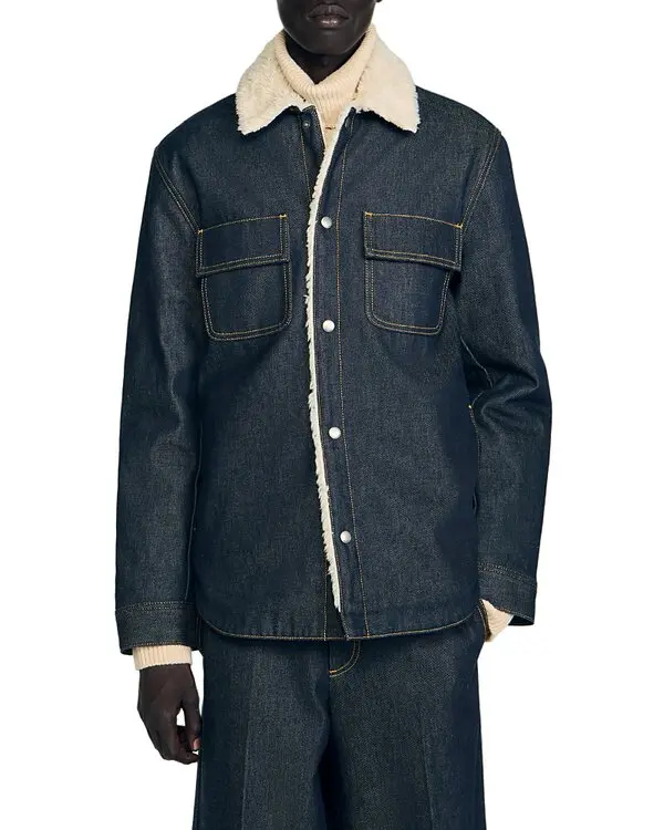 Sandro Denim Overshirt