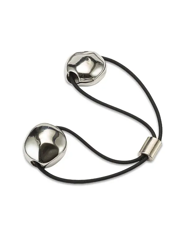 LELET NY Zoe Knocker Hair Tie - Silver