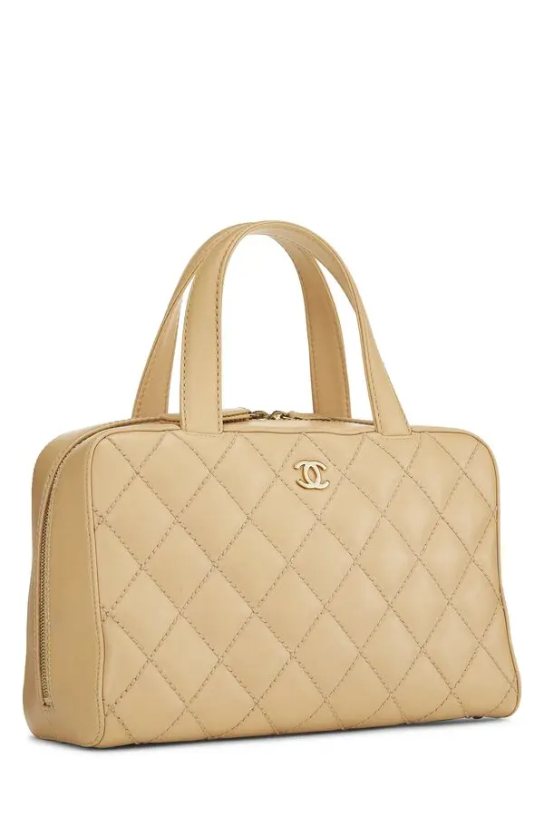 Chanel Leather Wild Stitch Boston Bag