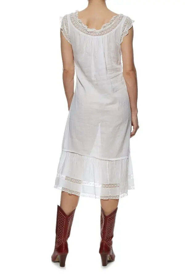 Vintage Wgaca Victorian Cotton Dress