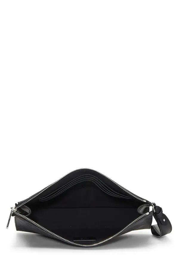 Fendi Zucca Coated Canvas Clutch - Black