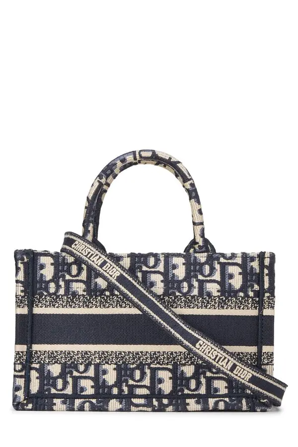 Dior Trotter Book Tote - Navy