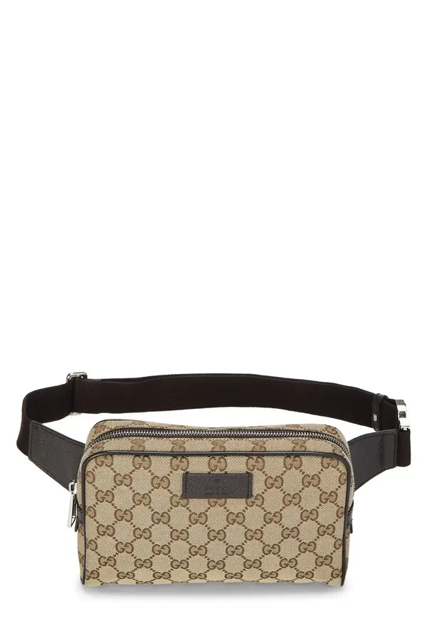 Gucci Original Gg Canvas Waist Pouch - Brown