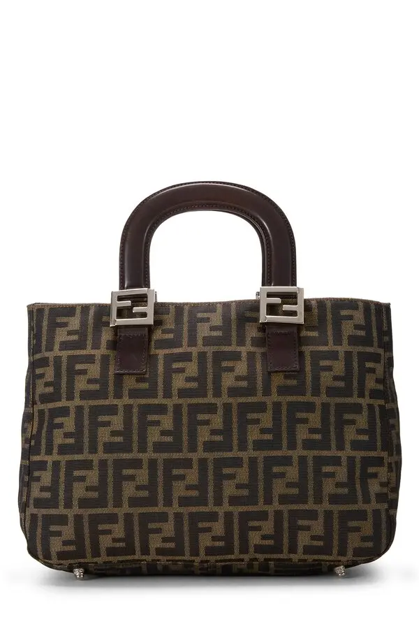 Fendi Zucca Handbag - Brown