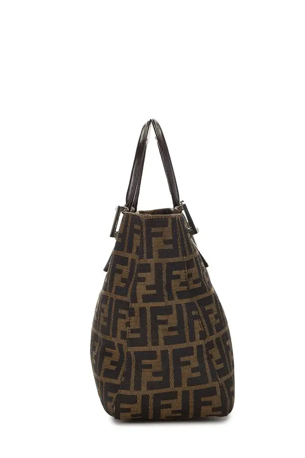 Fendi Zucca Canvas Handbag - Brown