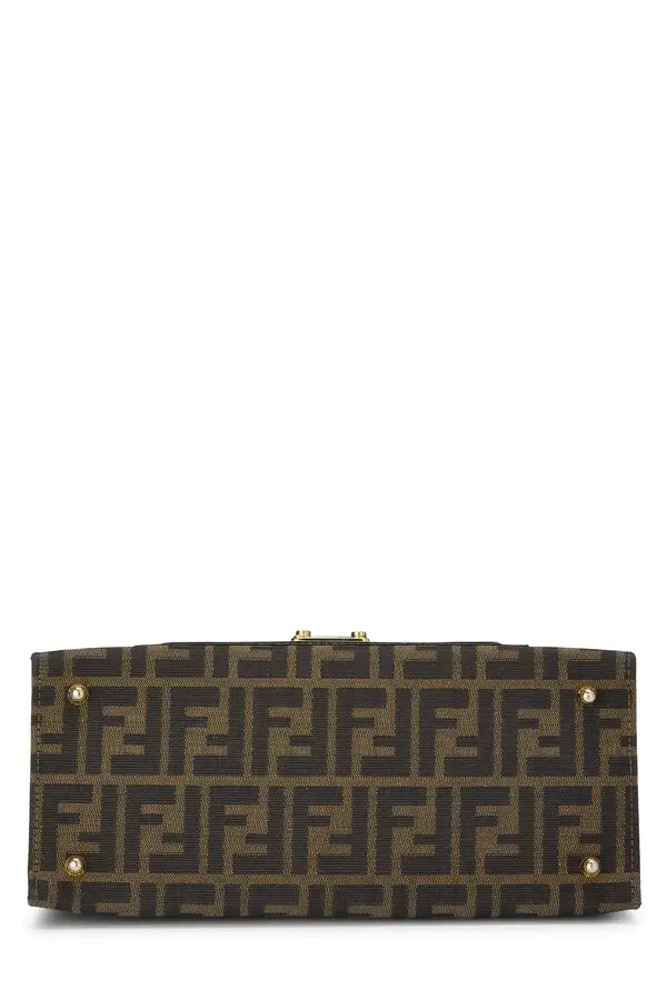 Fendi Zucca Convertible Pocket Handbag - Black