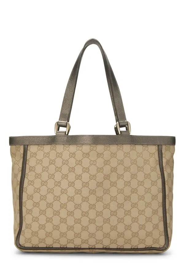 Gucci Original Gg Abbey Pocket Tote - Gold