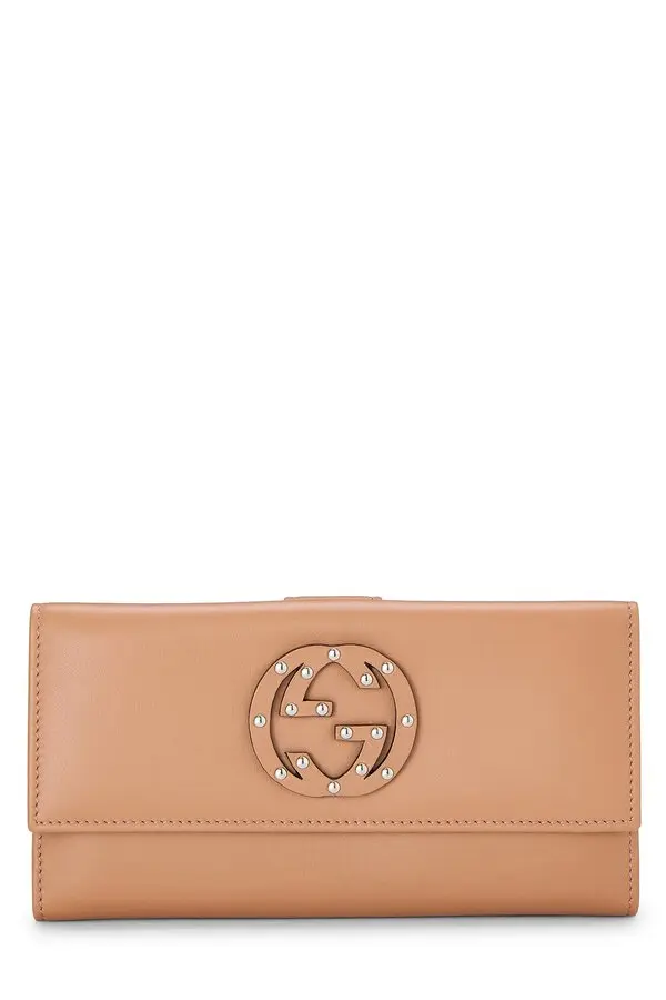 Gucci Studded Soho Continental Wallet - Orange