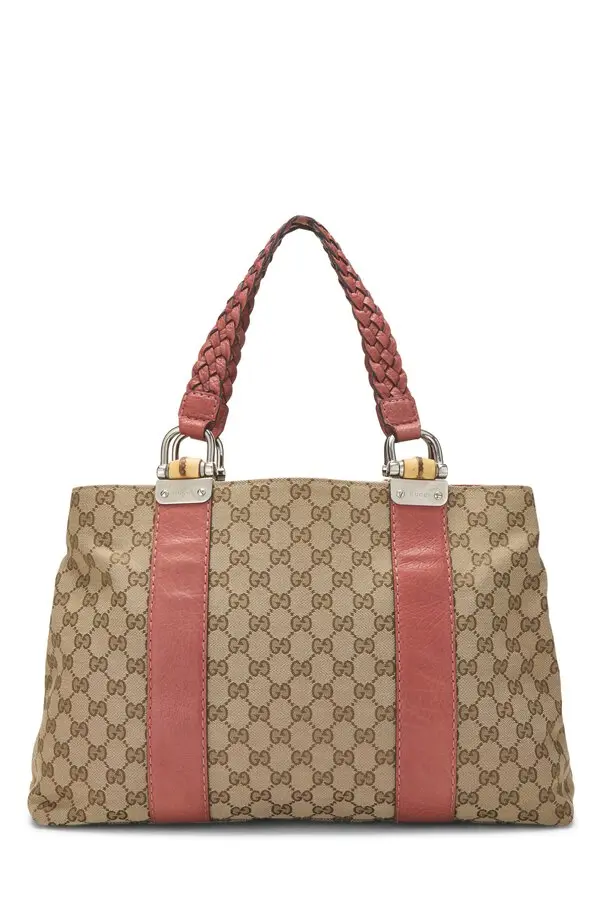 Gucci Original Gg Bamboo Bar Tote