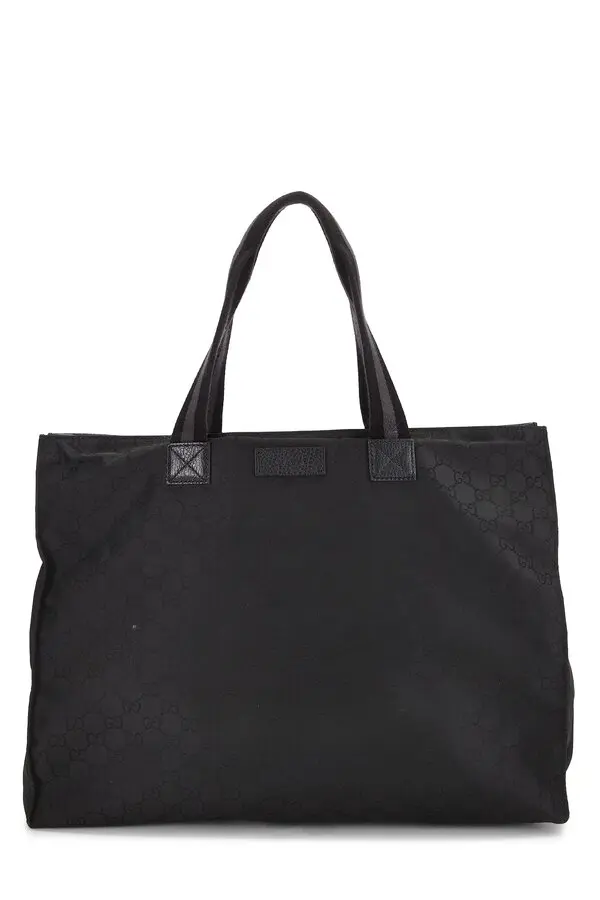 Gucci Gg Canvas Tote - Black