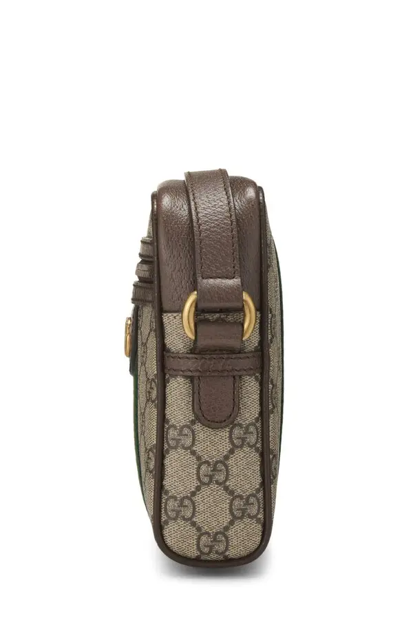 Gucci Gg Supreme Ophidia Messenger Bag - Brown