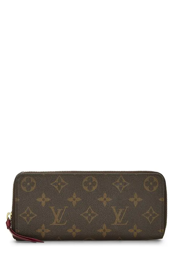 LOUIS VUITTON Monogram Canvas Clemence Wallet - Pink