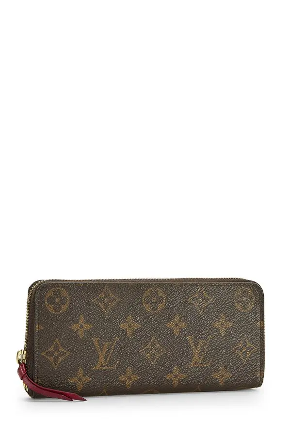 LOUIS VUITTON Monogram Canvas Clemence Wallet - Pink
