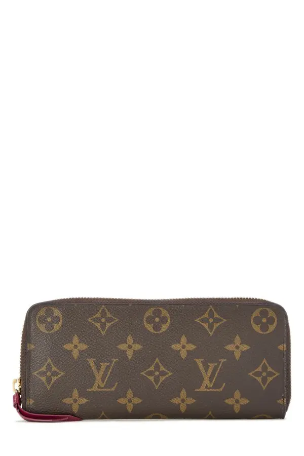 LOUIS VUITTON Monogram Canvas Clemence Wallet - Purple