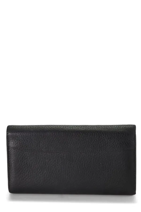 LOUIS VUITTON Taurillon Capucines Wallet - Black