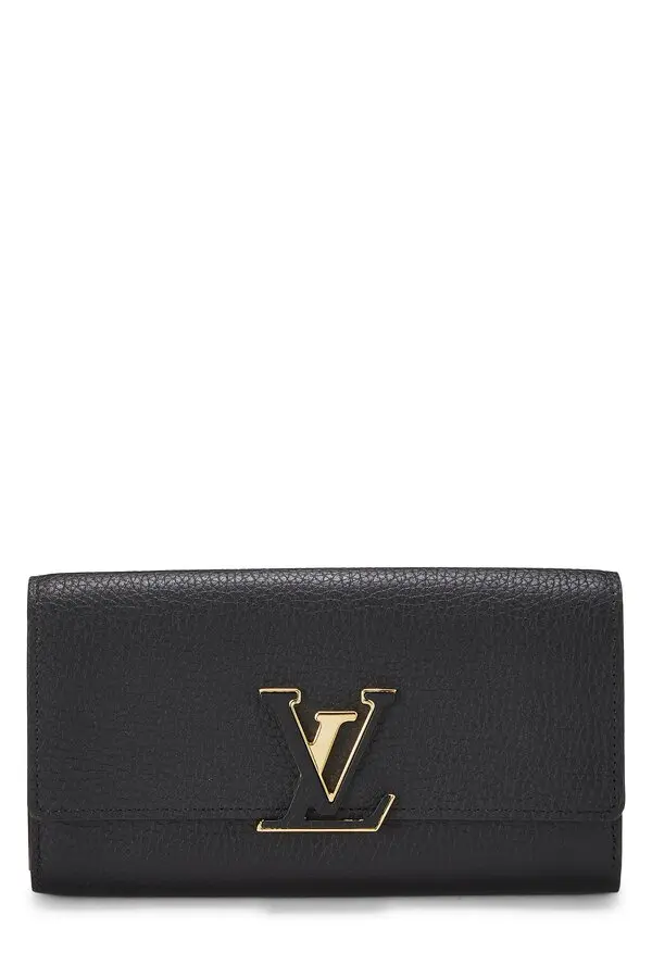 LOUIS VUITTON Taurillon Capucines Wallet