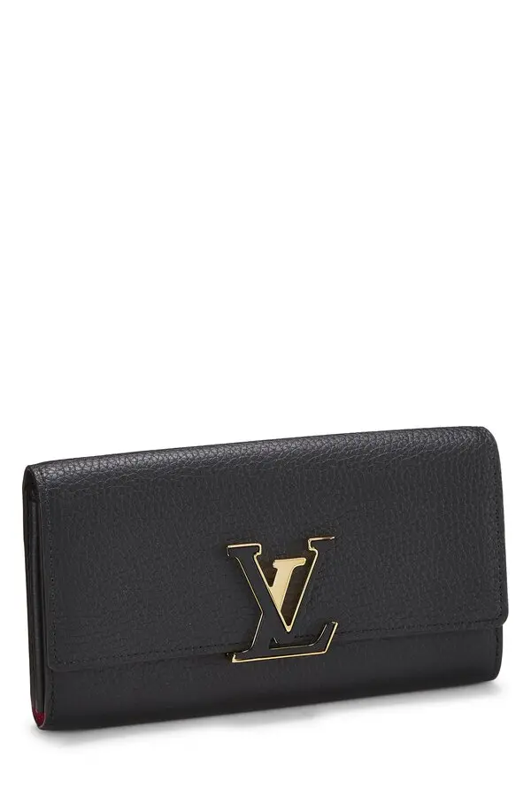 LOUIS VUITTON Taurillon Capucines Wallet