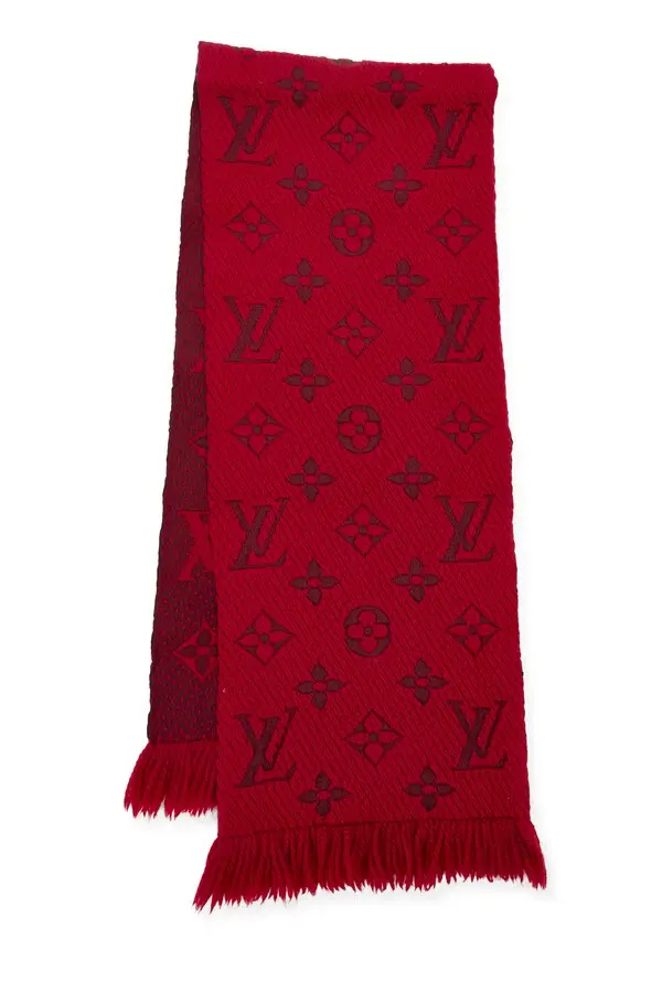 LOUIS VUITTON Logomania Scarf - Red
