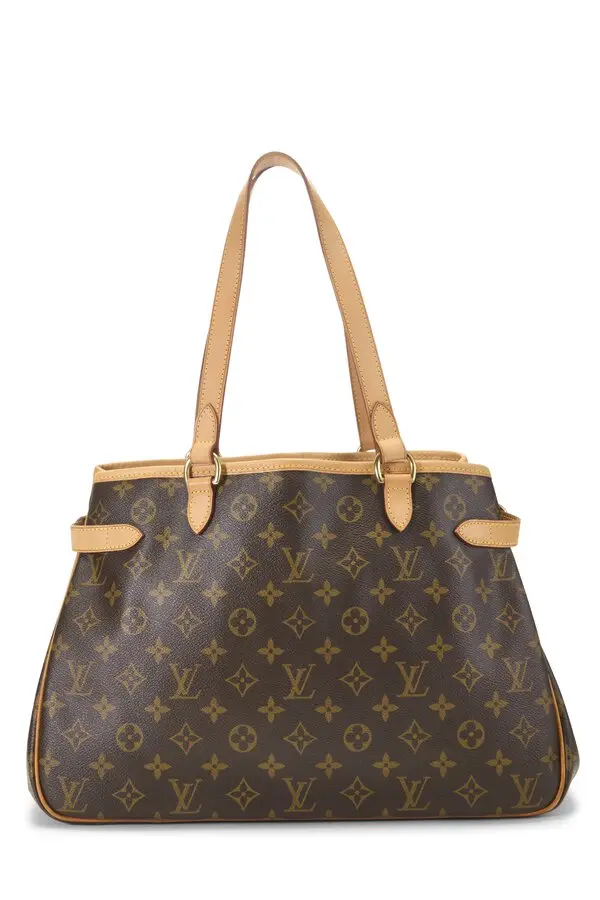 LOUIS VUITTON Monogram Batignolles Horizontal Tote - Brown