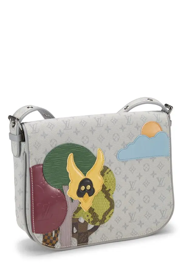 LOUIS VUITTON Monogram Patchwork Conte De Fees Musette - Grey