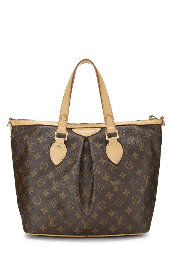 LOUIS VUITTON Monogram Palermo Tote Bag - Brown