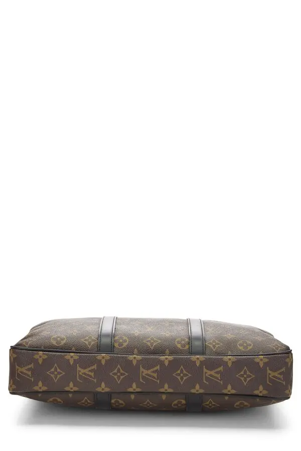 LOUIS VUITTON Monogram Macassar Porte Documents Voyage