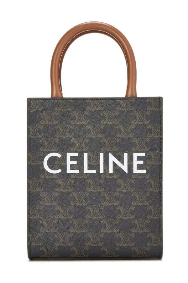 Celine Triomphe Vertical Cabas - Brown