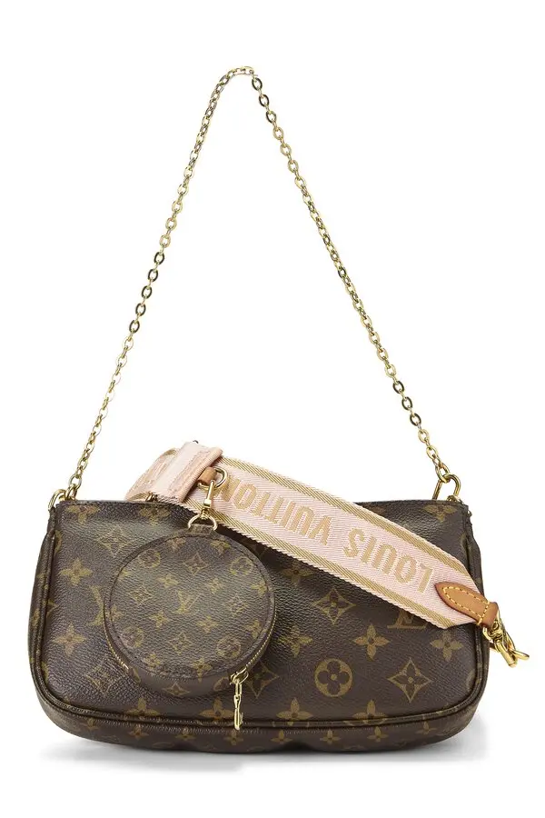 LOUIS VUITTON Monogram Multi Pochette Accessoires - Pink
