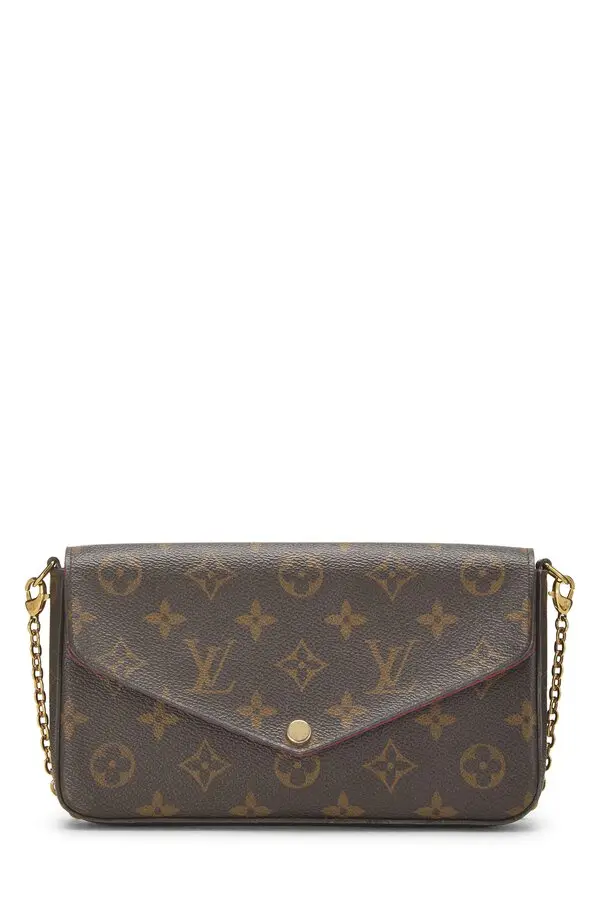 LOUIS VUITTON Monogram Pochette Felicie - Brown