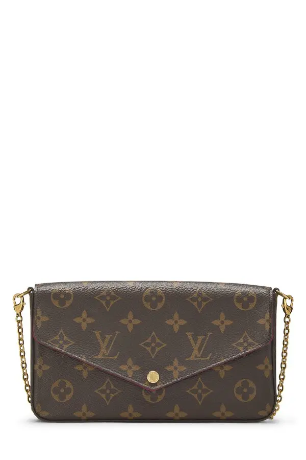 LOUIS VUITTON Monogram Pochette Felicie - Brown
