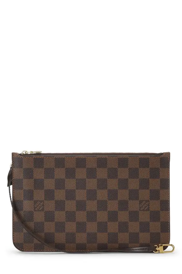 LOUIS VUITTON Damier Ebene Neverfull Pouch Nm