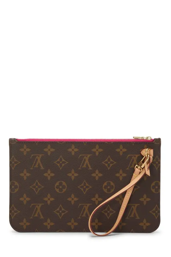 LOUIS VUITTON Monogram Neverfull Pouch - Pink