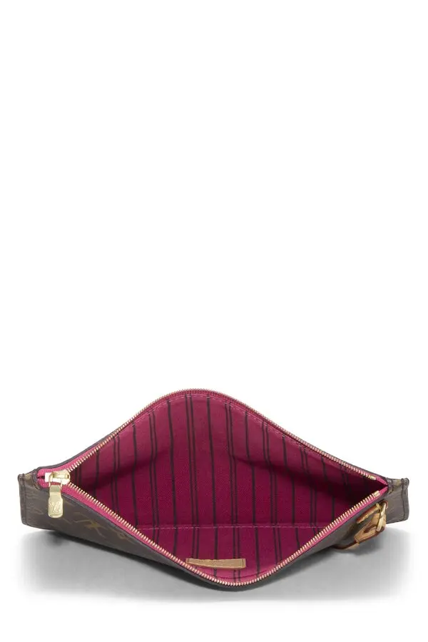 LOUIS VUITTON Monogram Neverfull Pouch - Pink