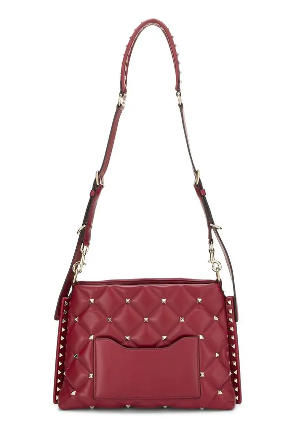 Valentino Garavani Candystud Leather Shoulder Bag