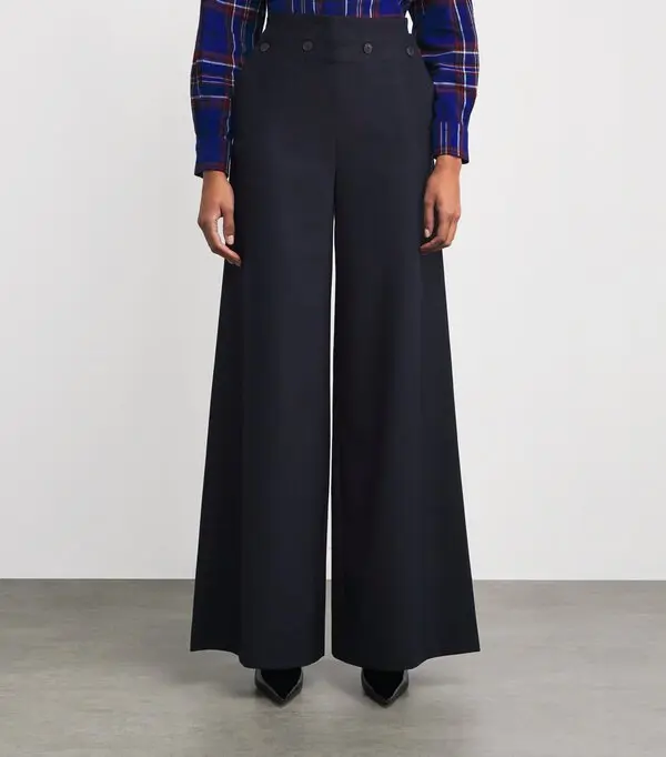 Max & Co. Wool-blend Wide-leg Trousers
