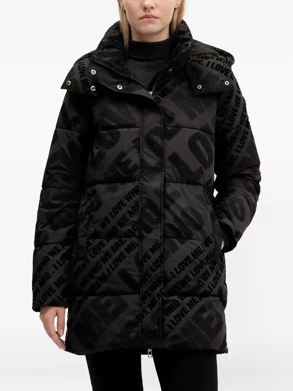Desigual Printed Padded Coat