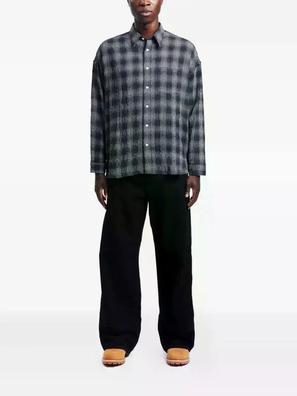SUNFLOWER Checked Cotton Shirt