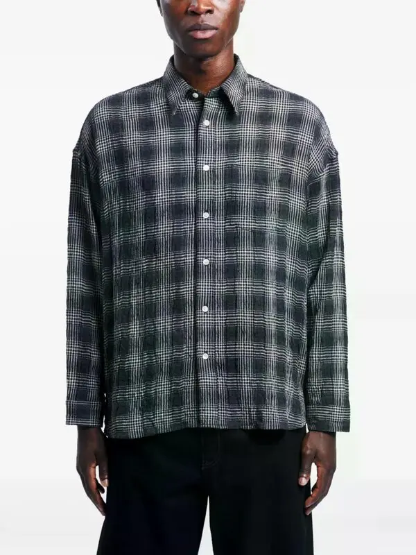 SUNFLOWER Checked Cotton Shirt
