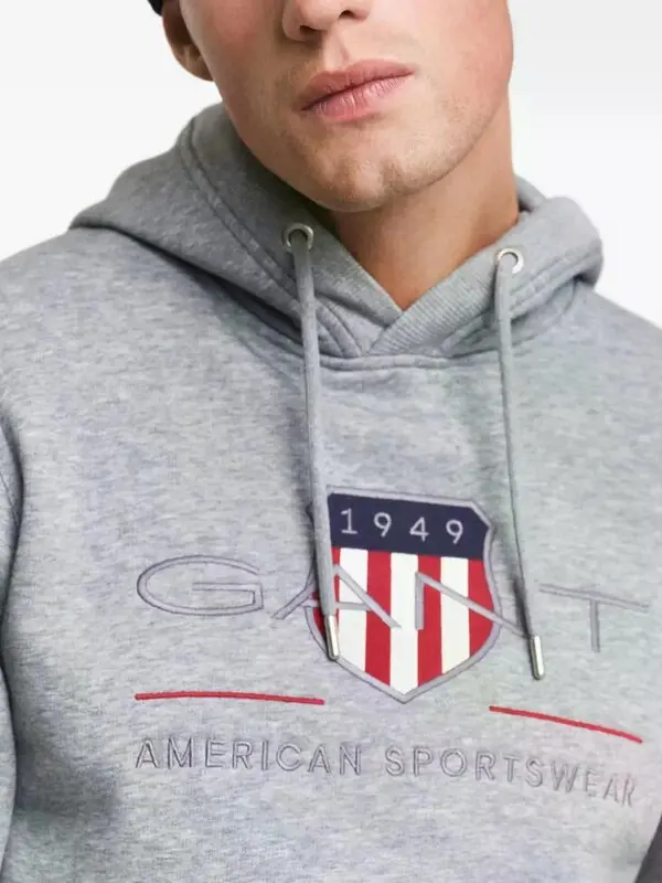 Gant Logo-embroidered Hoodie