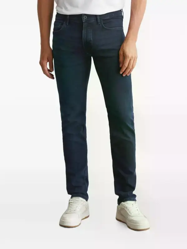 Marc O'polo Leather-patch Jeans With Belt Loops